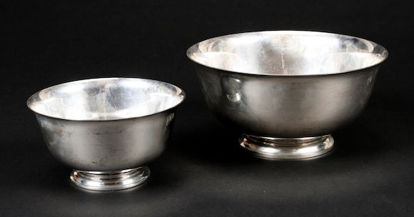 Bonhams : A sterling silver circular bowl by S. Kirk & Son