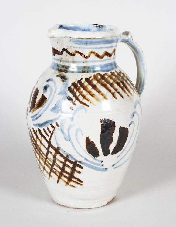 Bonhams : A studio pottery ewer by Seth Cardew