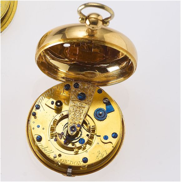 Bonhams : Barraud. A fine 18ct gold pair cased chronometer pocket watch ...
