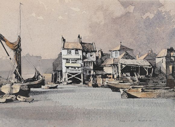 Bonhams : Rowland Hilder (British, 1905-1993) Prospect of Whitby 25 x ...