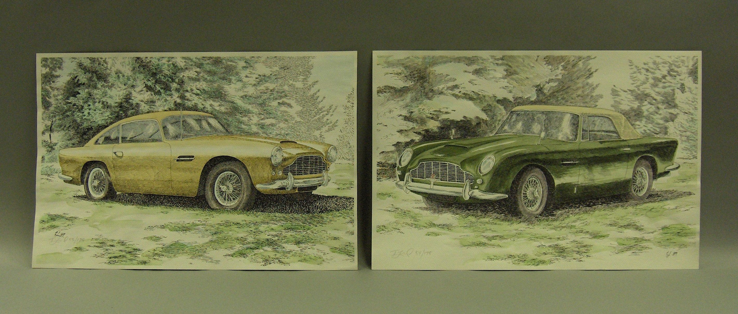 Bonhams Cars : A collection of eleven Aston Martin prints by American ...