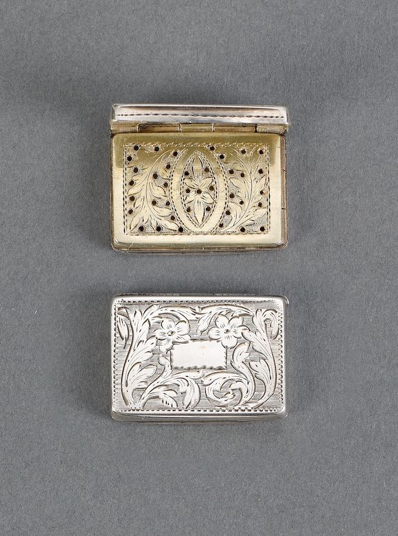 Bonhams : A William IV silver vinaigrette, by Gervase Wheeler ...