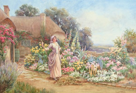 Bonhams : William F. Ashburner (British, active 1900-1932) Lady in a ...