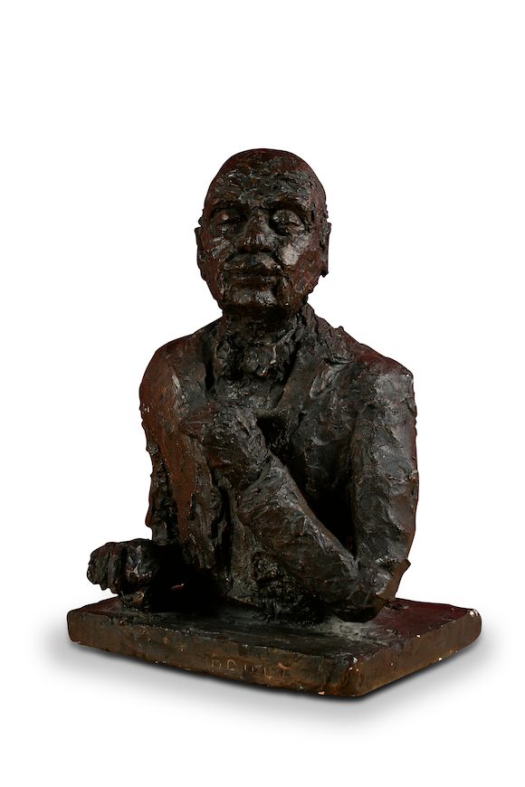 Bonhams : Sam Tonkiss (1909-1992) Plaster bust of Sir Adrian Boult,