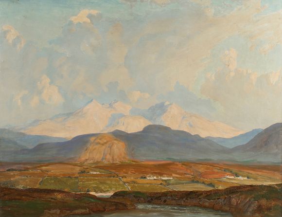 Bonhams : Edward Louis Lawrenson (British, b.1868) "The Reeks of Kerry",