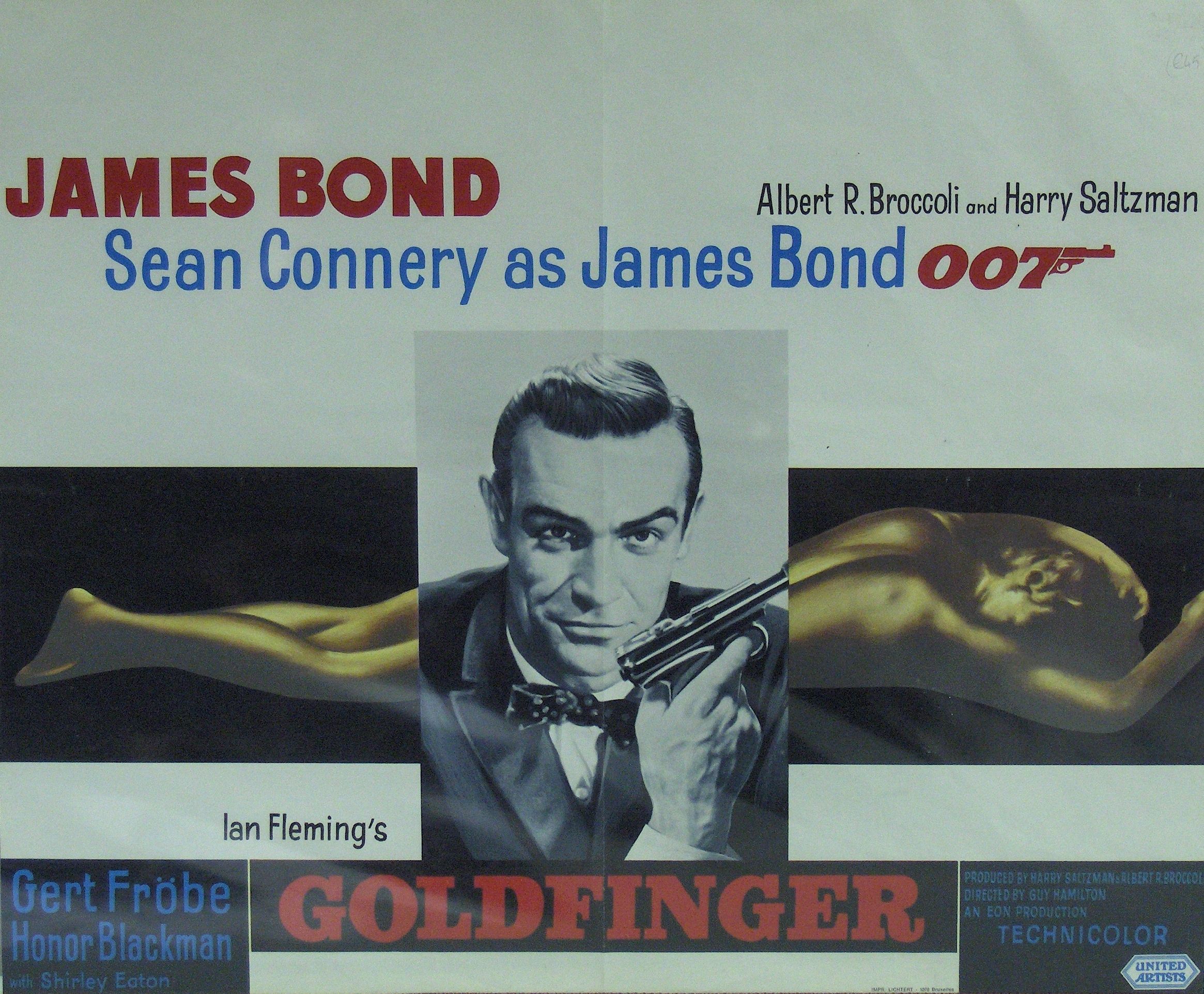 Bonhams Cars : A rare James Bond 'Goldfinger' cinema advertising poster,