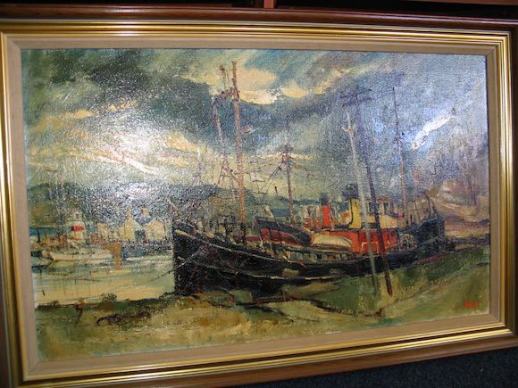 Bonhams : James Watt, RSW RGI (British, b.1931) 'Crinan Basin'