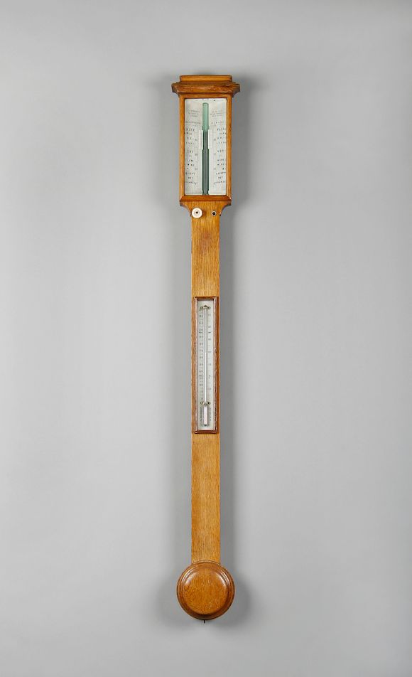 Bonhams : An early 20th century oak stick barometer J.H.Steward, 54 ...