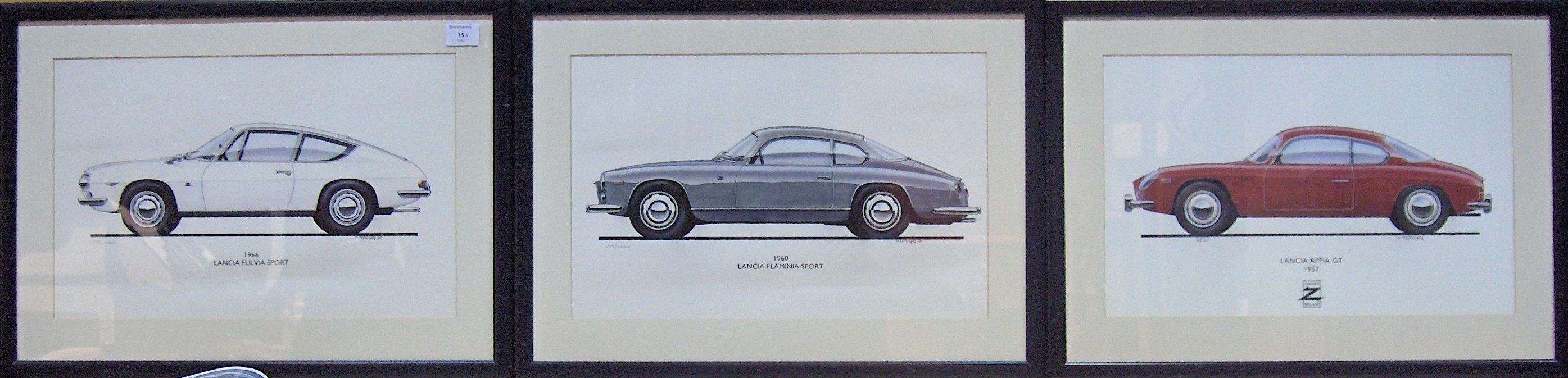 Bonhams Cars : A good collection of motoring prints and profiles,