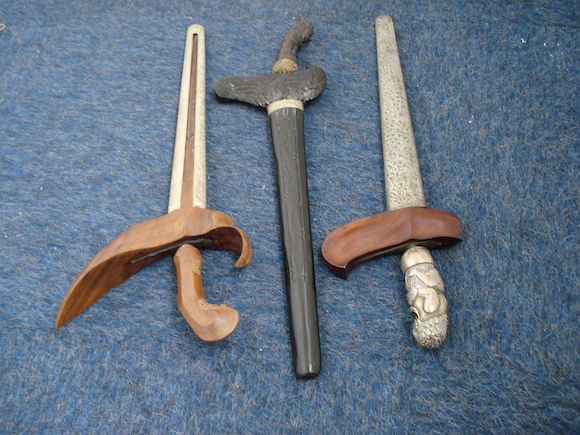 Bonhams : Three Indonesian Kris; each one of typical form.