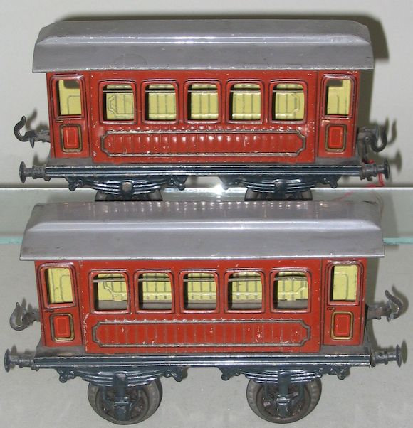 Bonhams : Bing gauge 1 two 4-wheel coaches