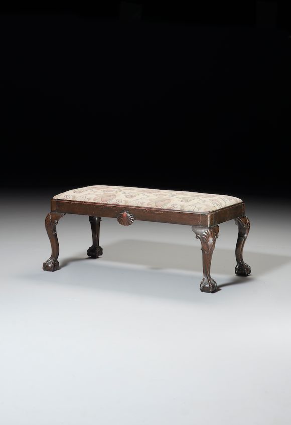 Bonhams : An Irish George III style carved mahogany Long Stoolin the ...