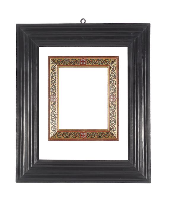Bonhams : A Dutch 17th Century ebony moulding frame