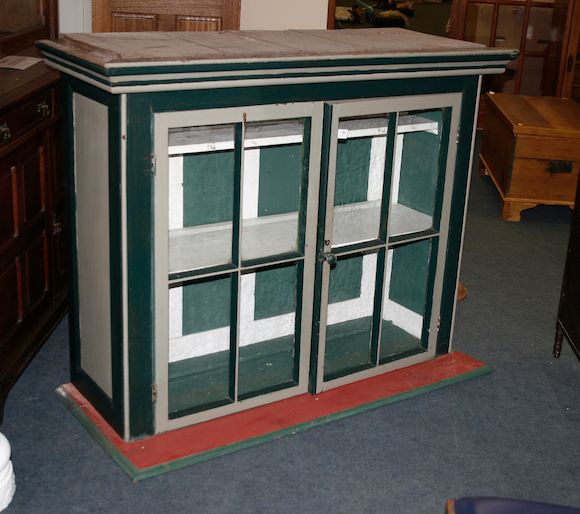Bonhams : A painted pine bookcase top