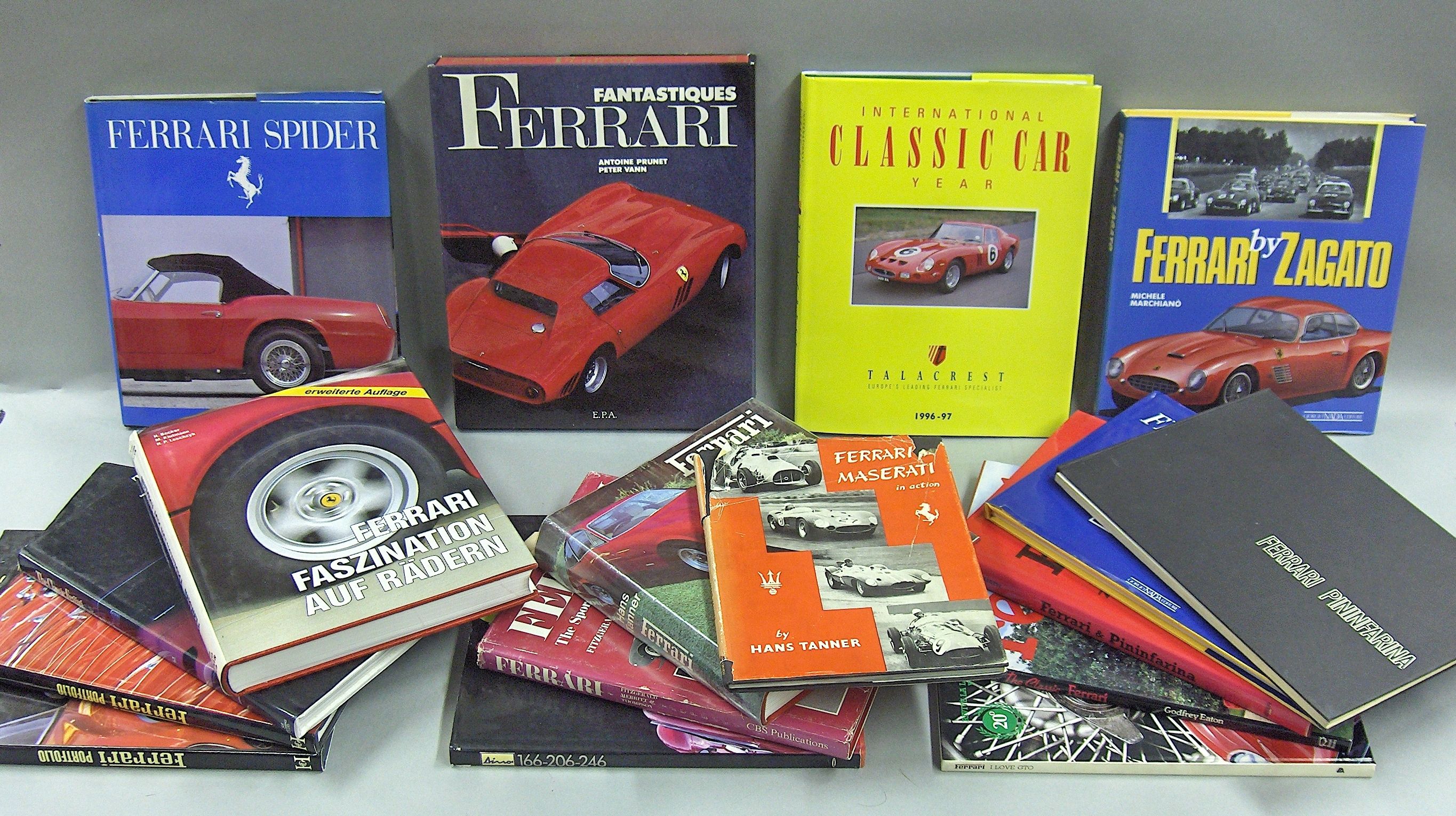 Bonhams Cars : A quantity of assorted Ferrari books,