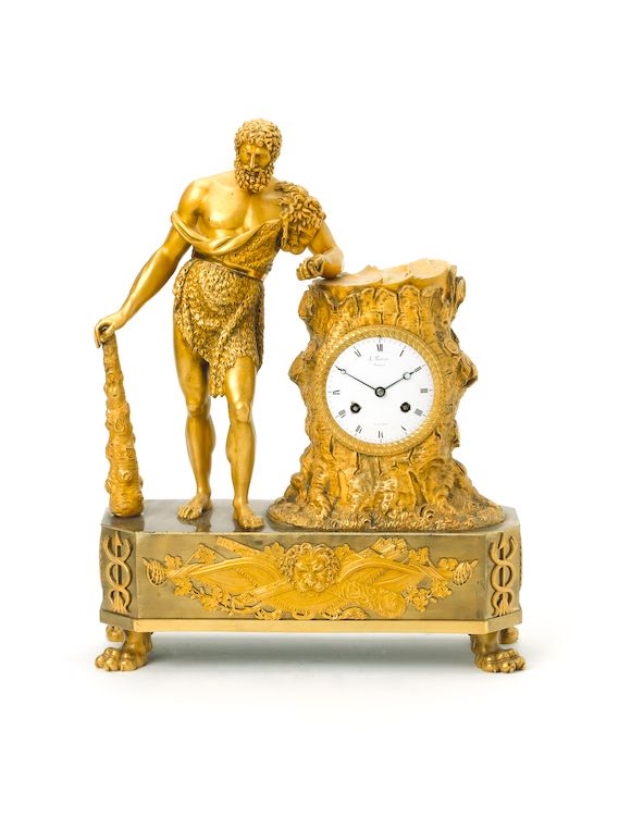 Bonhams : An impressive 19th century French figural clock depicting ...