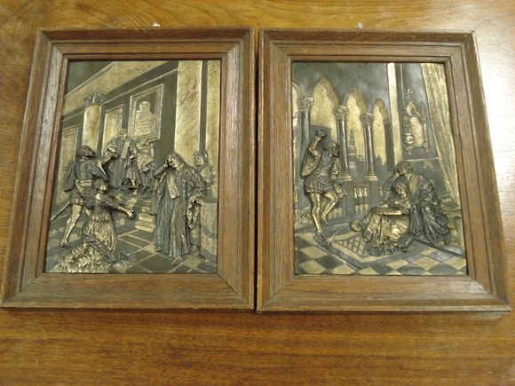 Bonhams : A pair of late 19th century gilt and bronze patinated ...