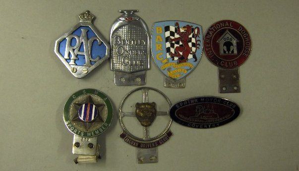 Bonhams Cars : A good collection of motoring badges,