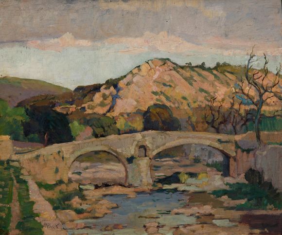 Bonhams : John Anthony Park (1880-1962) "Roman Bridge - Majorca",