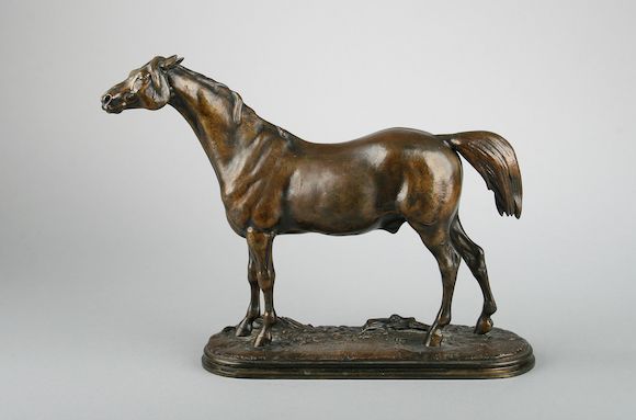 Bonhams : After Antoine Louis Barye (1796-1875): A bronze model of a ...