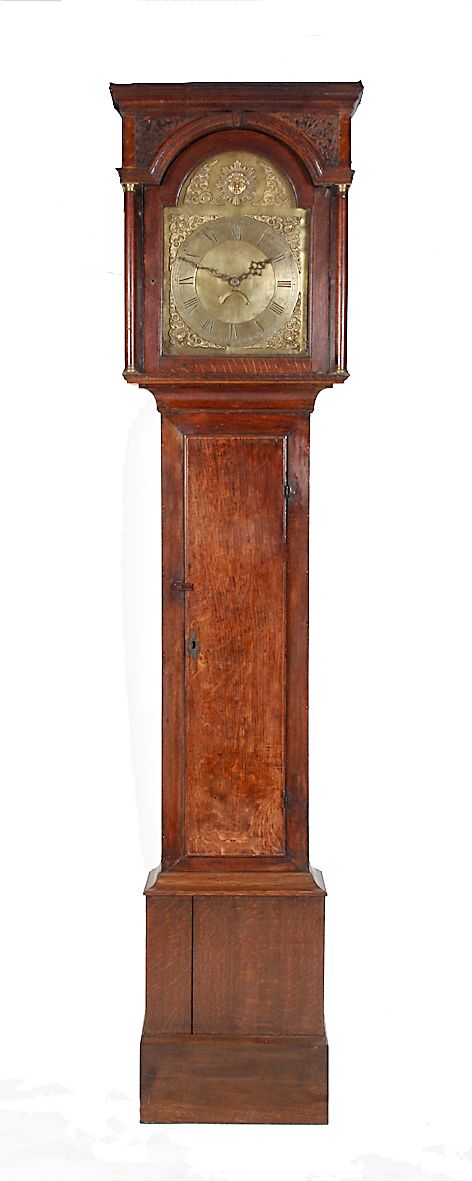 Bonhams : A oak cased 30 hour longcase clock unsigned