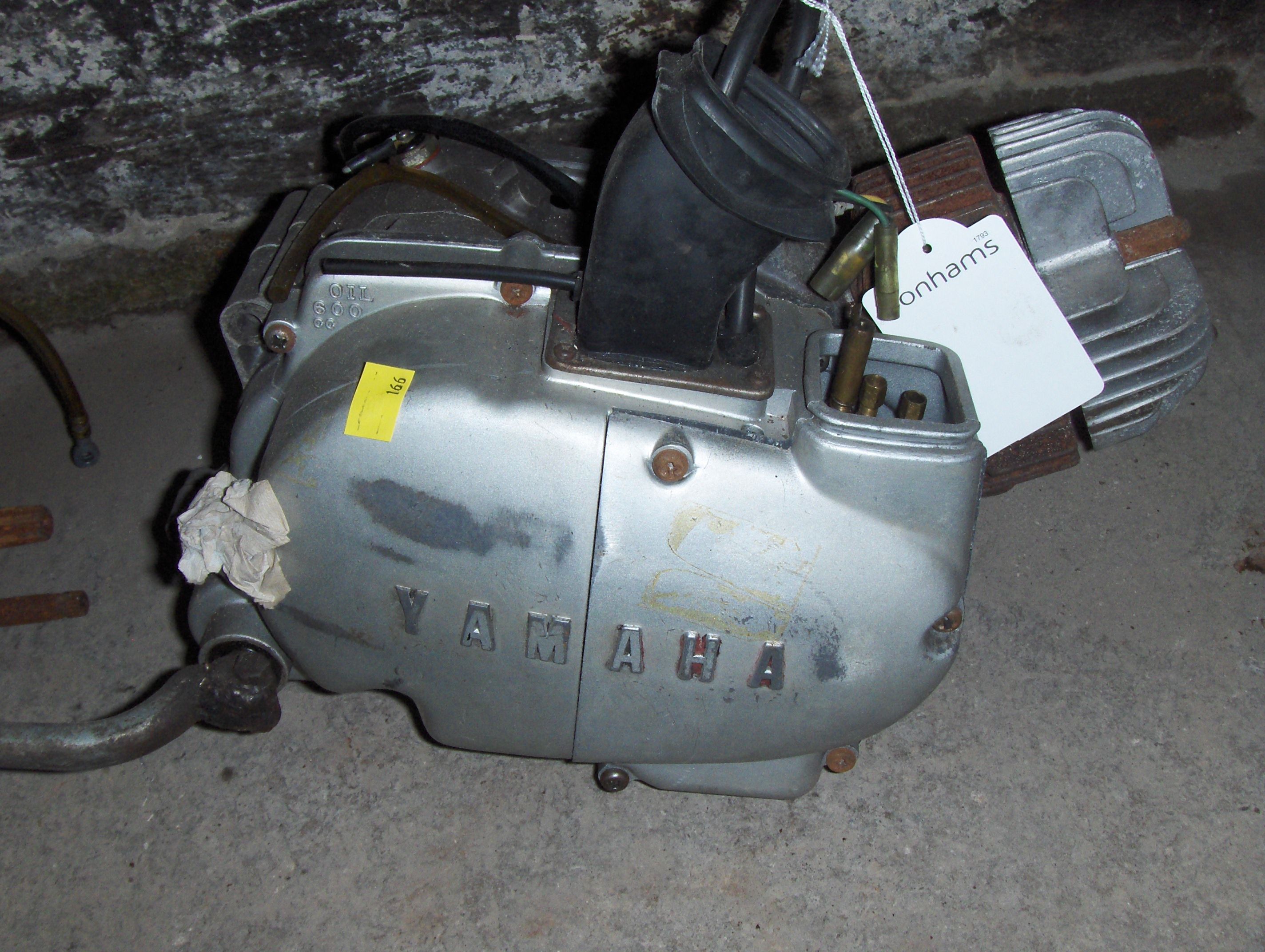 Bonhams Cars : A Yamaha FS1E engine,