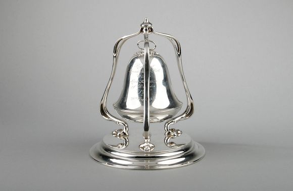 Bonhams : A Scottish Edwardian silver replica of the Lanark bell by ...