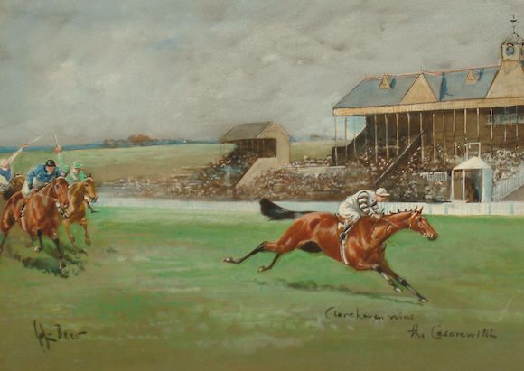 Bonhams : John Beer (British, active 1895-1915) The Cesarewitch Stakes ...
