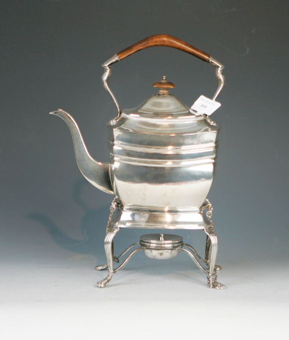 Bonhams : A Victorian tea kettle on stand By C.S.Harris, London 1891