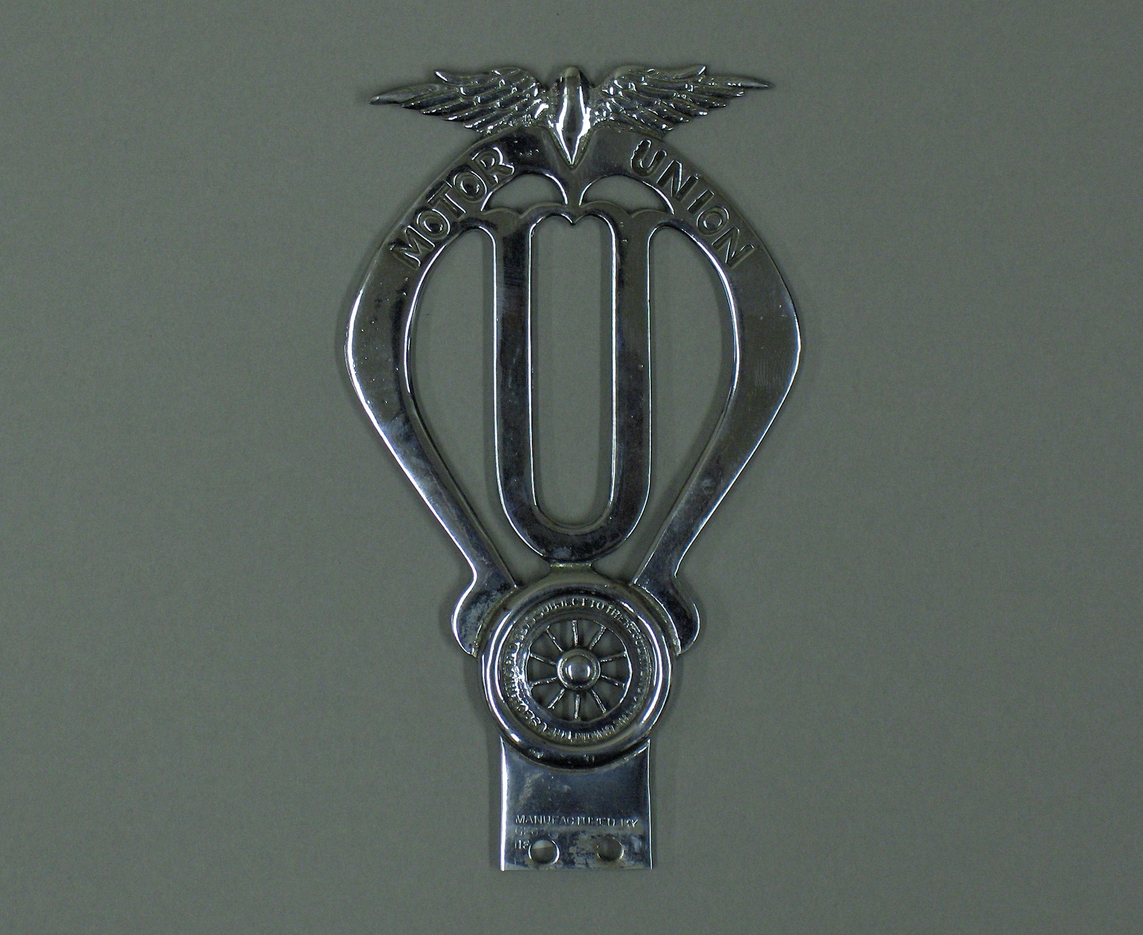 Bonhams Cars : A Motor Union car badge,