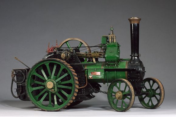 Bonhams : A 1 1/2in scale model of a Burrell single crank compound, two ...