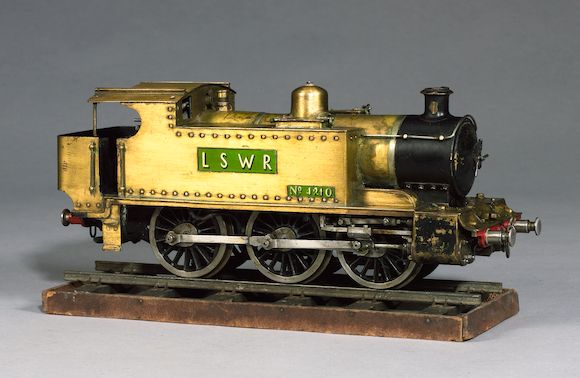 Bonhams : A gauge I live steam coal fired model of the LSWR 0-6-0 side ...