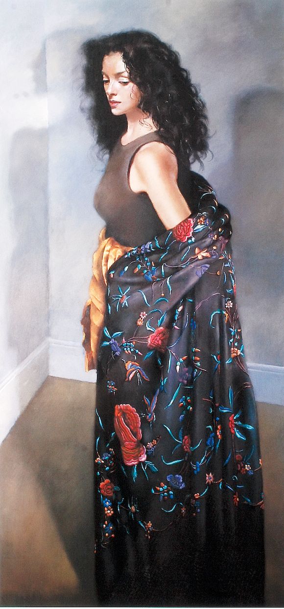Bonhams : Robert O. Lenkiewicz (British, 1941-2002) 'Anna with black ...
