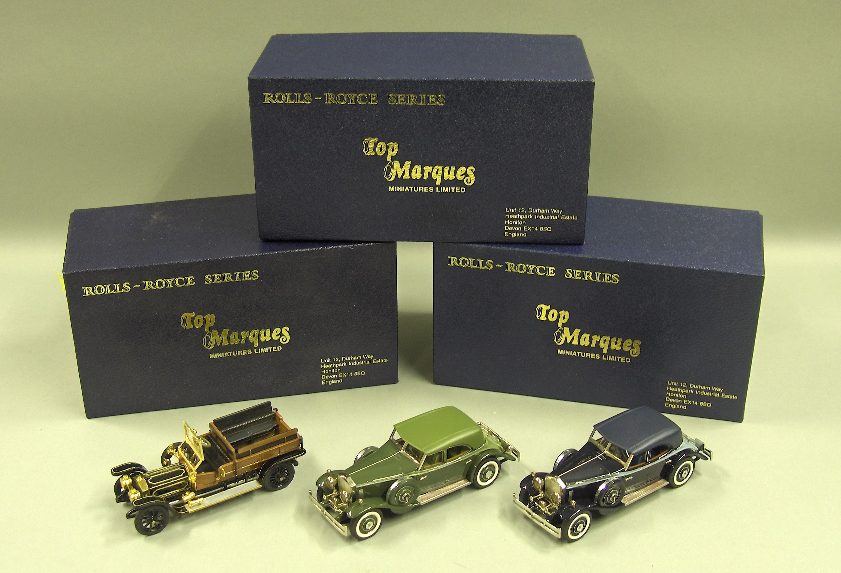 Bonhams Cars : Three boxed Rolls-Royce 'Top Marques' models,