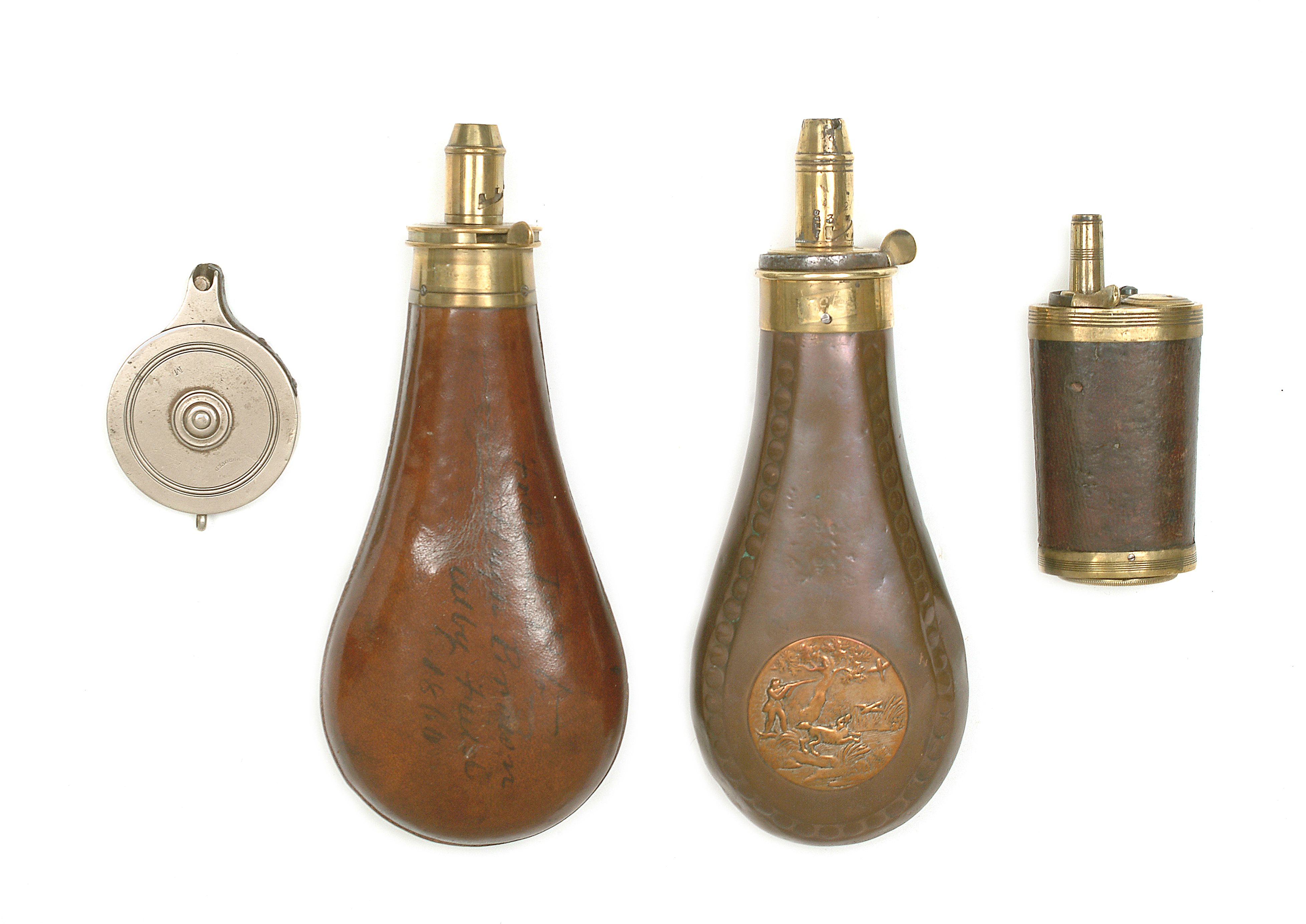 Circular Sykes percussion cap dispenser - auctions & price archive