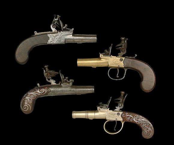 Bonhams : A Small Flintlock Box-Lock Pocket Pistol Of Small Bore