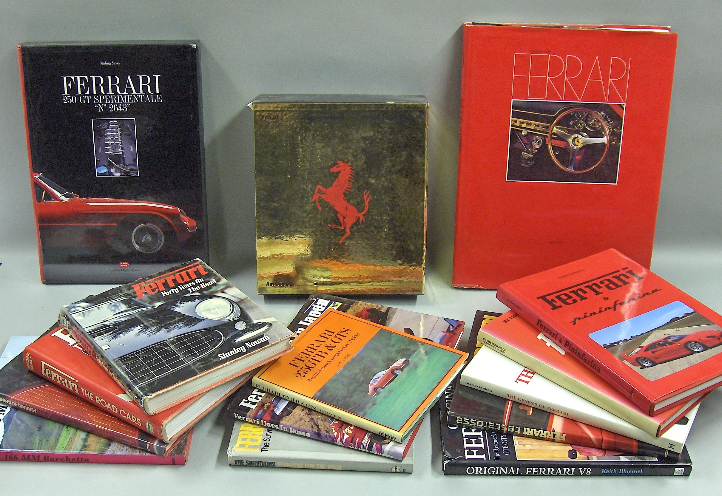 Bonhams Cars : A good collection of Ferrari books,