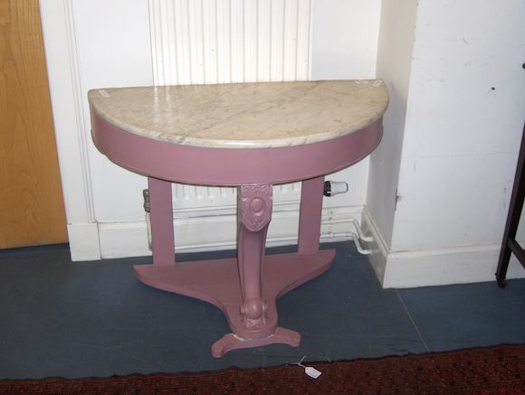 Bonhams : A marble topped washstand
