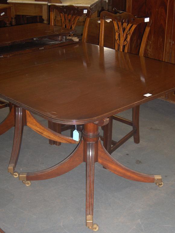 Bonhams A Mahogany Twin Pedestal Dining Table