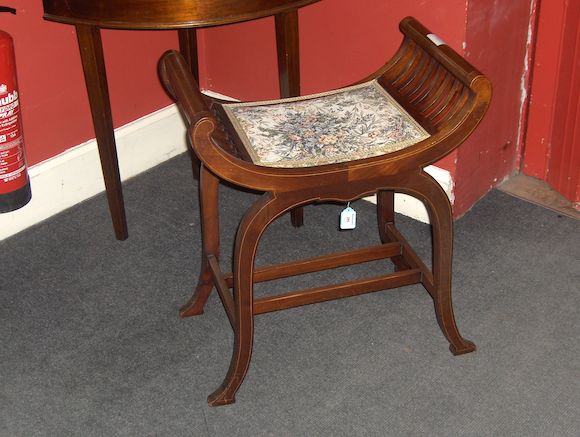 Bonhams : A hall stool