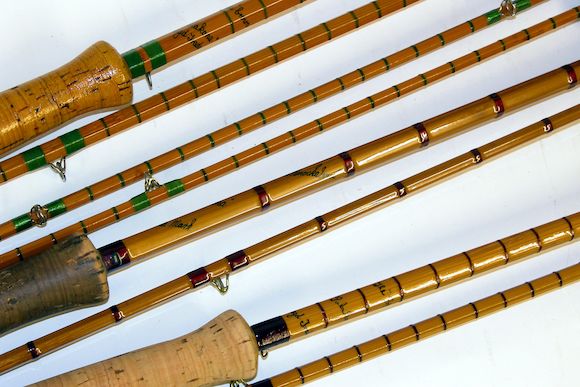 Bonhams : A Hardy The Pope two piece built cane fly rod 10ft