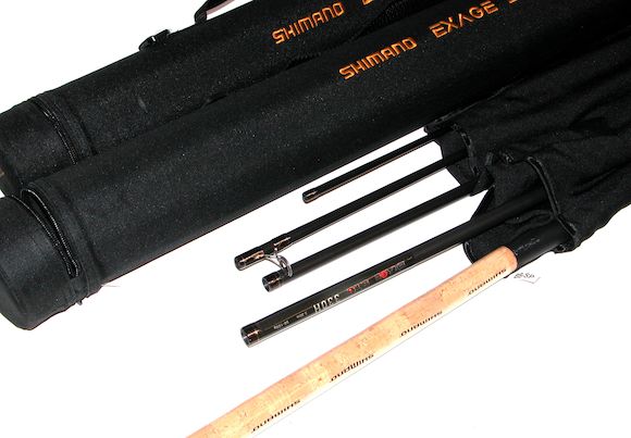Bonhams : A Shimano EXAGE S.T.C. Trolling 20 four piece carbon rod 7ft