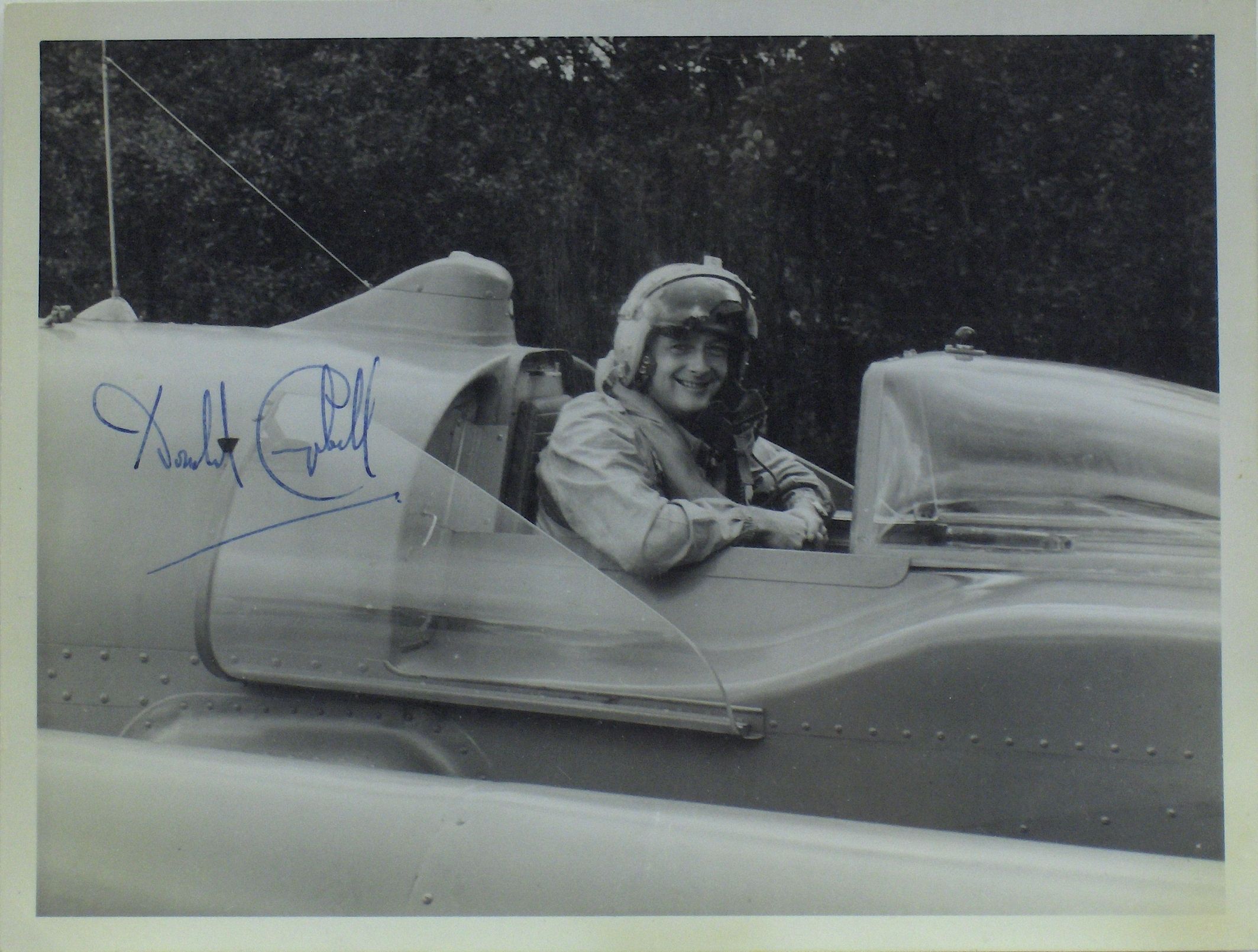 Bonhams Cars : A signed photograph of Donald Campbell in Bluebird K7,