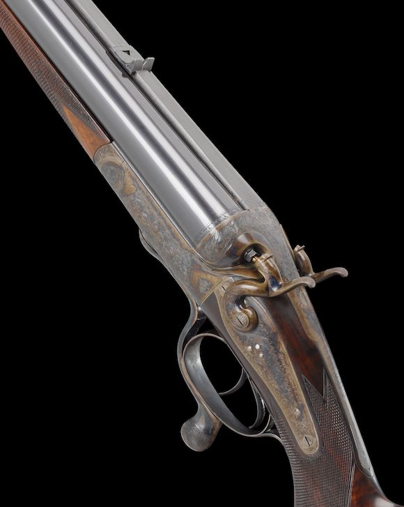 Bonhams : A fine 8-bore hammer rifle by Army & Navy, no. 26884 In a ...