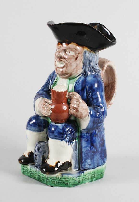 Bonhams : A Wood-type "Collier" Toby jug Circa 1780
