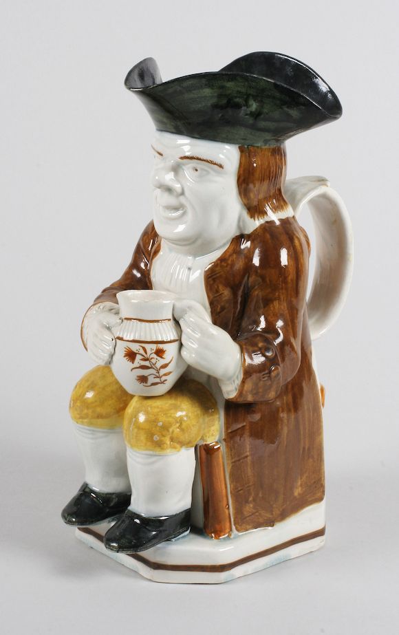 Bonhams : A pearlware Toby jug Circa 1840