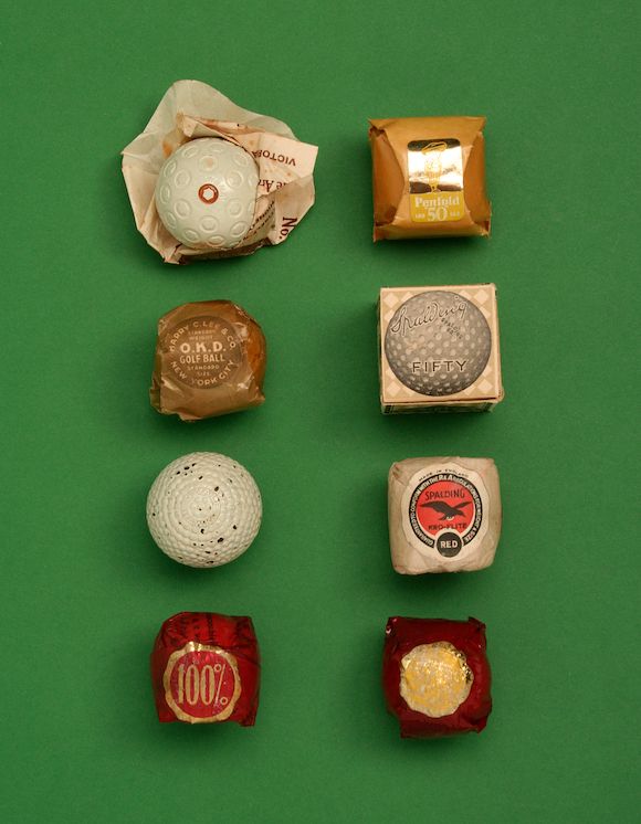 Bonhams : A wrapped Spalding Kro-Flite Red mesh patterned golf ball ...