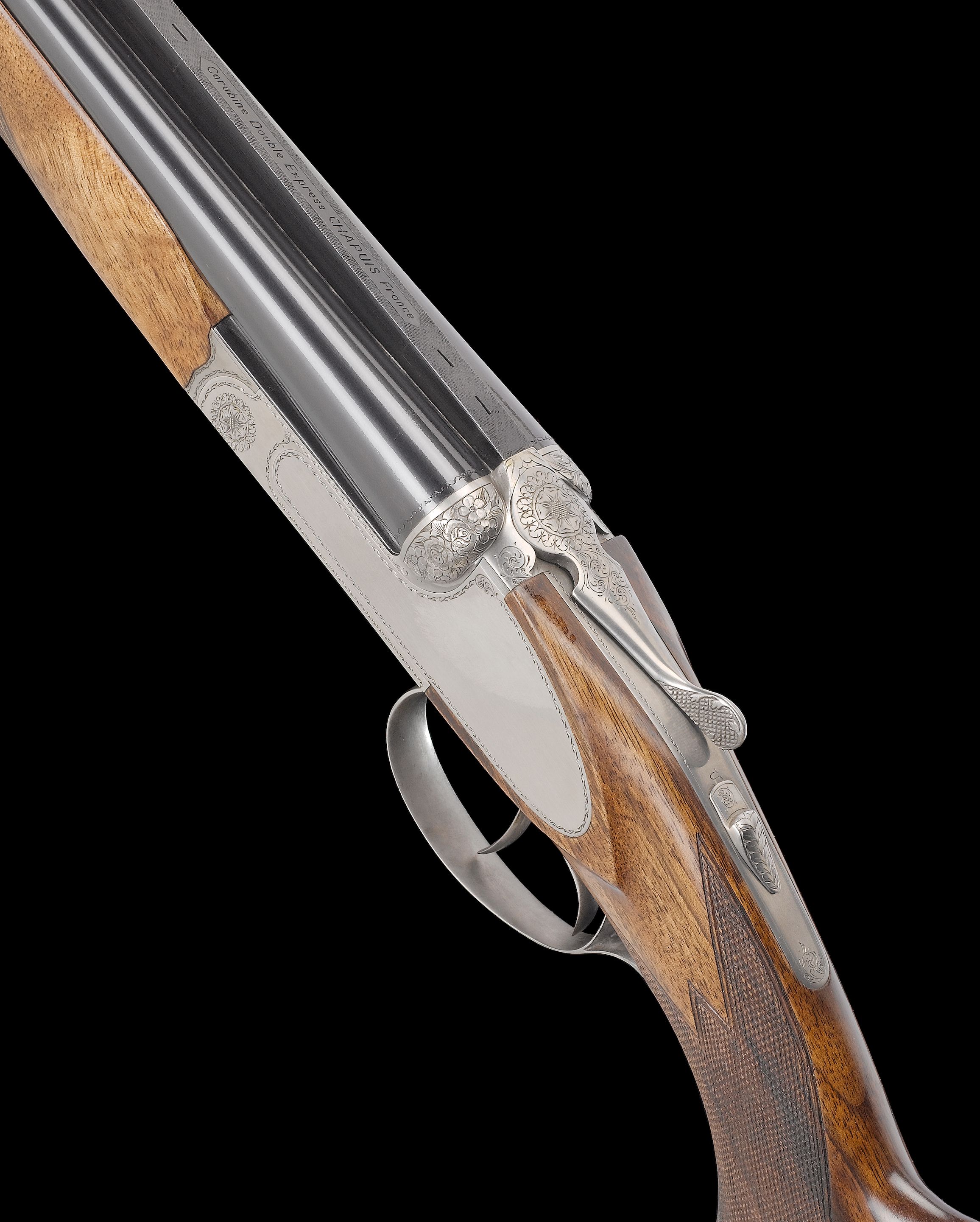 A 9.3x74(R)mm 'Model REX' side-plated boxlock ejector rifle by Chapuis ...