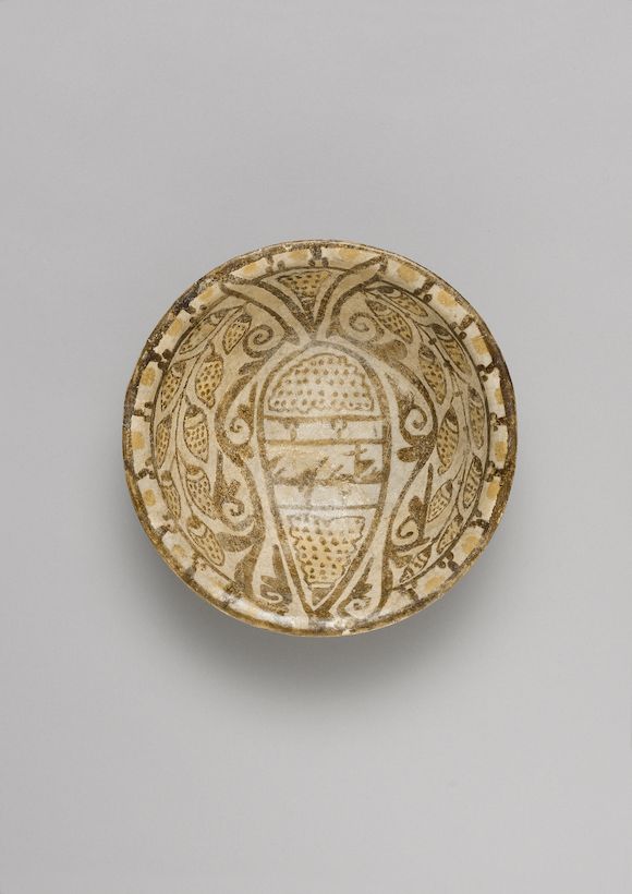 Bonhams : A large Abbasid lustre pottery Bowl Mesopotamia, 9th Century
