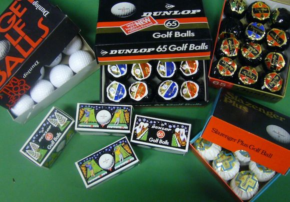 Bonhams : A quantity of mainly wrapped small sized golf balls